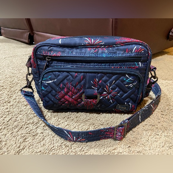 lug | Bags | Lug Carousel Convertible Crossbody Belt Bag Navy Firework ...